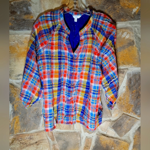 Time and Tru | Tops | Time And True Multi Color Hobo Flannel | Poshmark